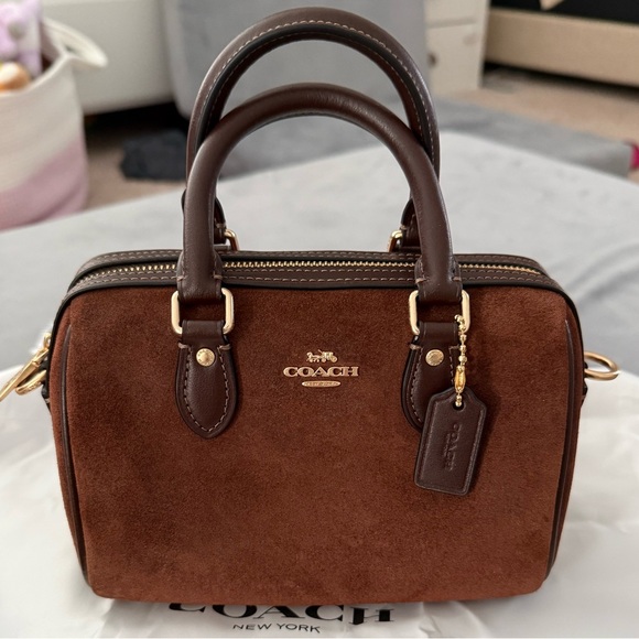 Coach | Bags | Coach Suede Mini Rowan | Poshmark